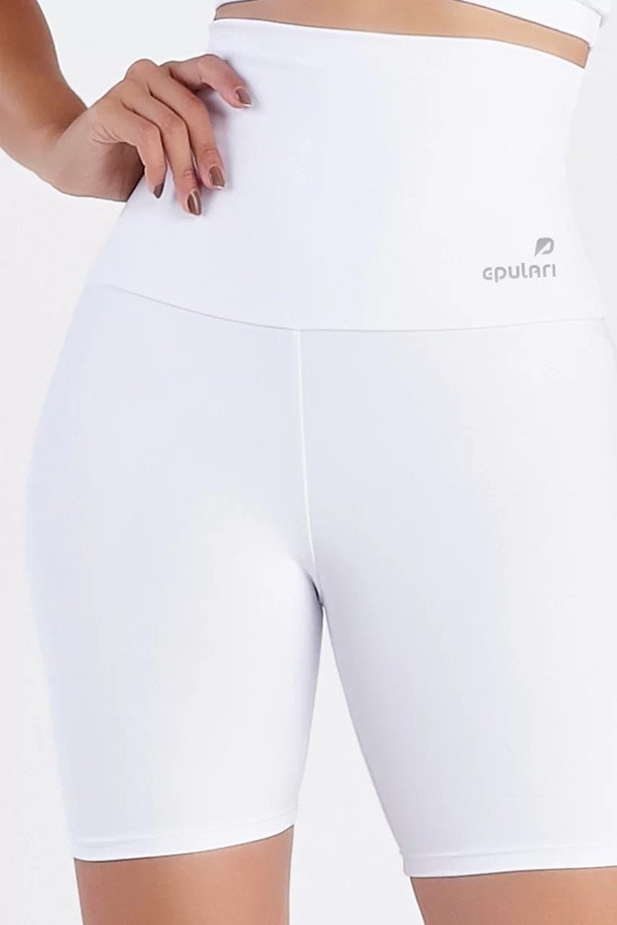 Shorts Modelador Branco Poliamida Alta Compressão Epulari