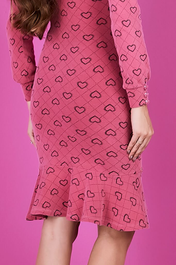 Vestido Justo Mangas Longa Denise Tatá Martello