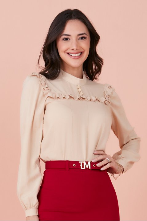 Blusa Bege Tati Tatá Martello